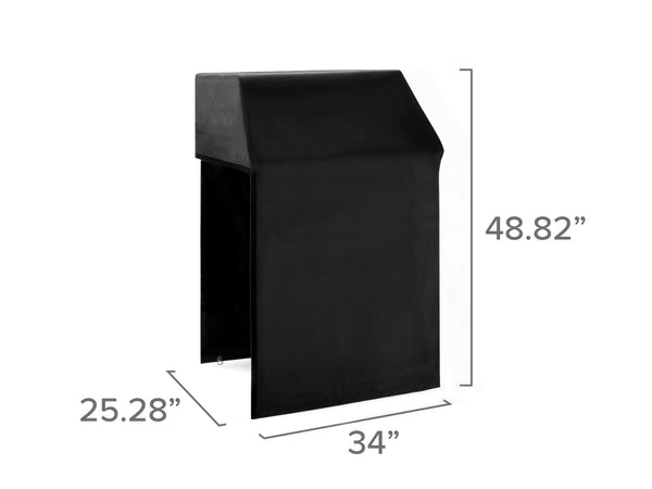 Classic Outdoor Kitchen Cabinets Cover: Platinum Grill Cabinet Black C ...