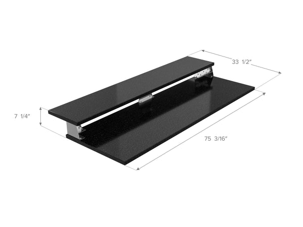 Black Galaxy Granite Countertop Bundle: 36 in., 90 Degree Corner Count ...