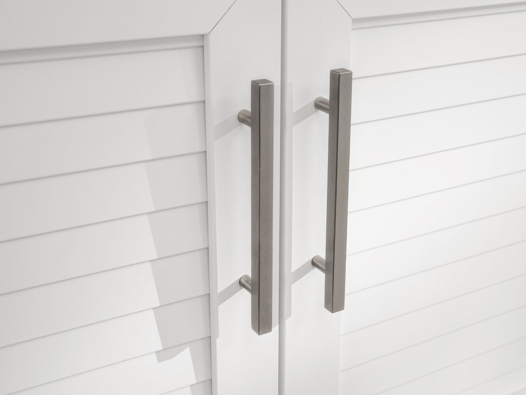 Outdoor Kitchen Stainless Steel Louvered Doors 2 Piece Cabinet Set wit ...