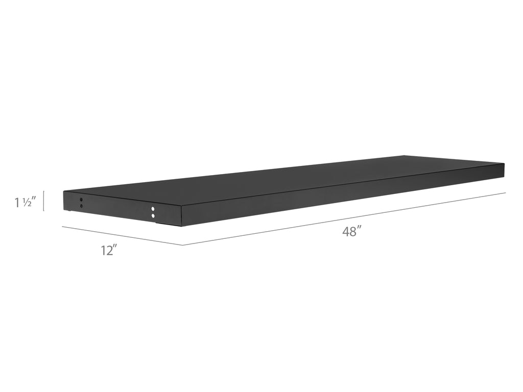Bold Series 48" Display Wall Shelf Set (Pack of 2) - Black - NewAge ...