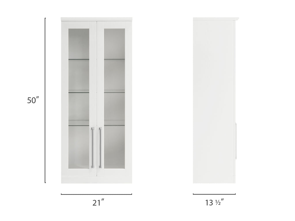 Home Bar Tall Wall Cabinet - 21" - NewAge Products