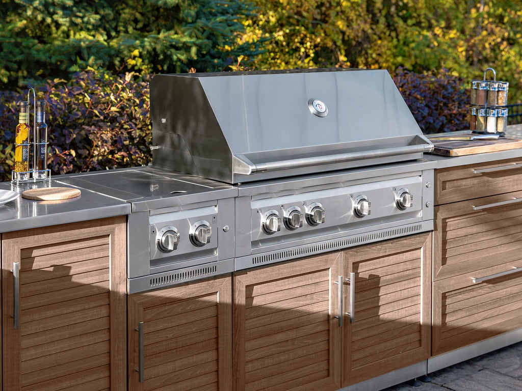 Outdoor Kitchen Stainless Steel Platinum Dual Side Burner - NewAge Products