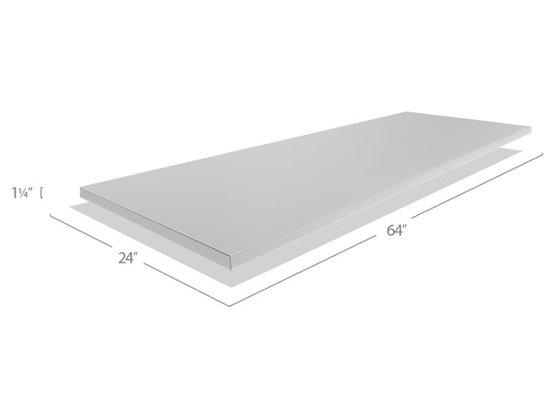 Outdoor Kitchen Stainless Steel Countertop Bundle: (2) 64 in. Countert ...