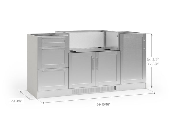 Signature Series 4PC Custom Outdoor Kitchen · 304 Stainless Steel · Sh ...