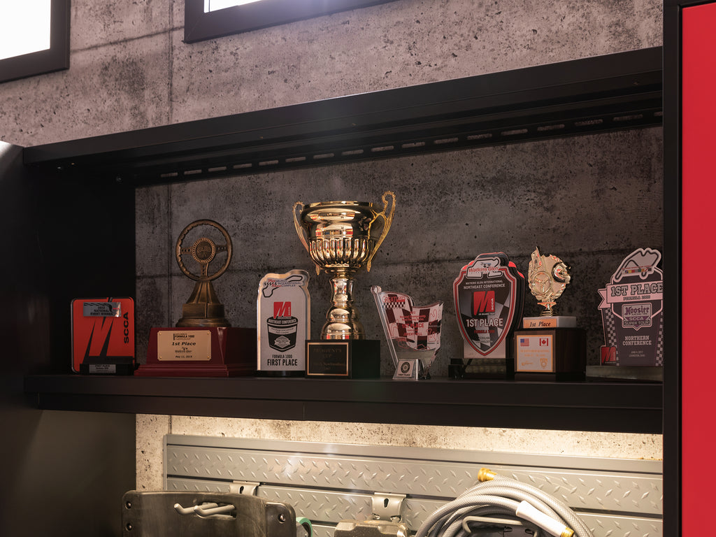 Pro Series 56" Display Wall Shelf Set (Pack of 2) - Black - NewAge Products